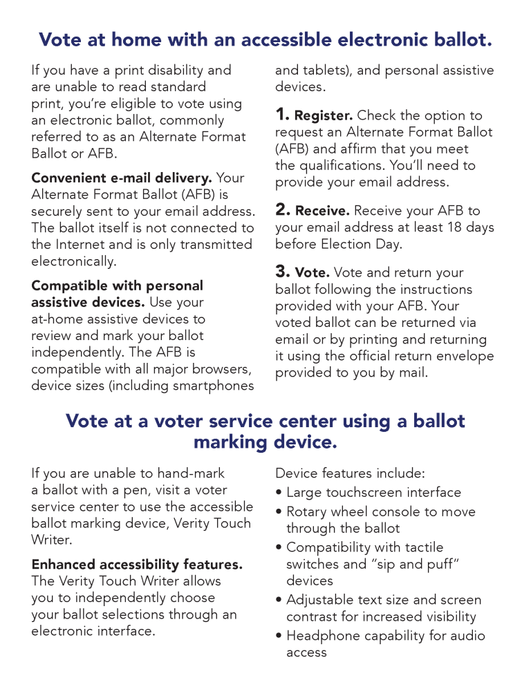 Office of Elections | Voter Accessibility