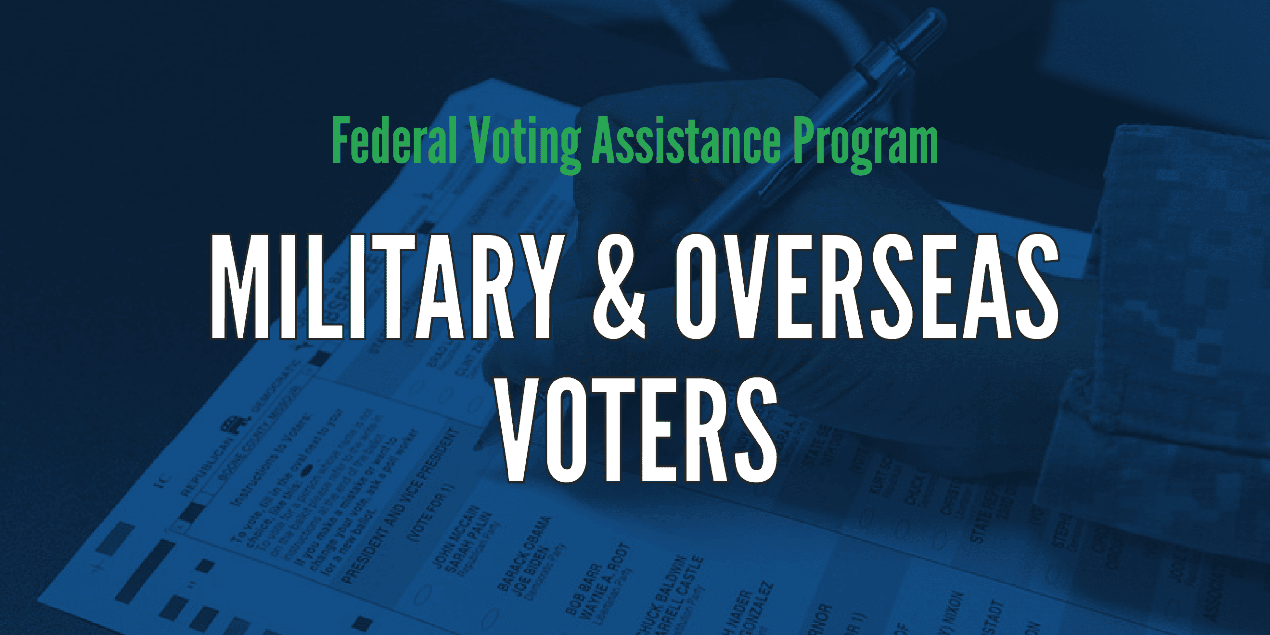 Office of Elections | Military and Overseas Voters